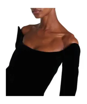 MUGLER Velvet Bustier Gown