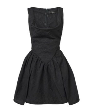 VIVIENNE WESTWOOD Sunday Floral Jacquard Minidress - Black