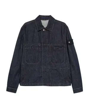 Stone Island Long-sleeve Denim Jacket - Black