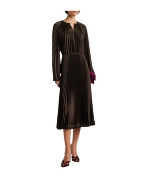 Vince Pleated Midi Dress