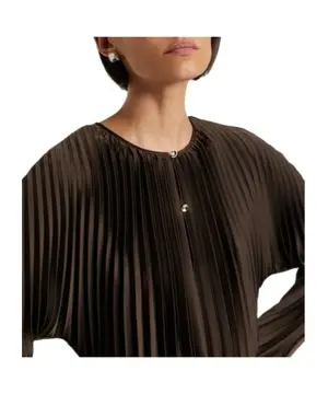 Vince Pleated Midi Dress