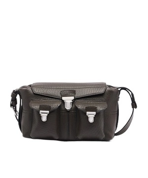 LEMAIRE Mini Leather Shoulder Bag - Black