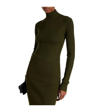 Victoria Beckham Ribbed-knit Wool-blend Sweater