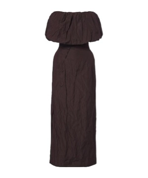 Magda Butrym Cotton And Silk Corset Dress - Black
