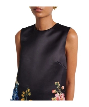 LEO Yvonne Floral-appliqué Minidress