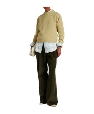 RÓHE Pleated Cotton Corduroy Wide-leg Pants