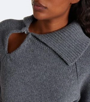 Victoria Beckham Asymmetric Virgin Wool Sweater