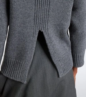Victoria Beckham Asymmetric Virgin Wool Sweater