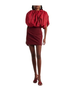 Magda Butrym Draped Silk-blend Minidress