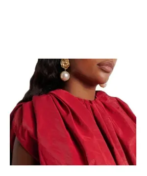 Magda Butrym Draped Silk-blend Minidress