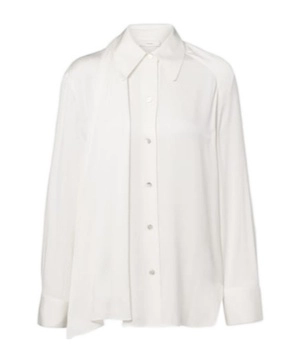 Vince Solid-color Long-sleeved Shirt - White