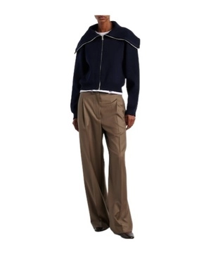 RÓHE Pleated Virgin Wool Wide-leg Pants