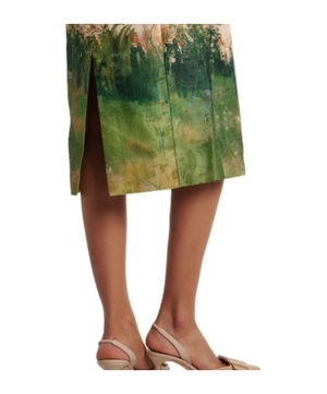 LEO Elizabeth Printed Jacquard Midi Dress