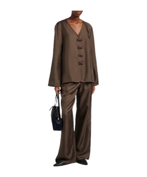 RÓHE Silk Wide-leg Pants