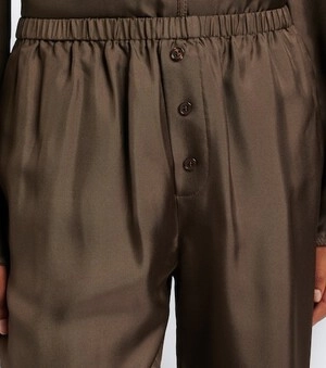 RÓHE Silk Wide-leg Pants