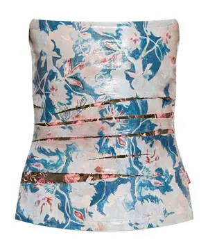 DIESEL® Diesel T-Laxe Floral Print Corset Bustier