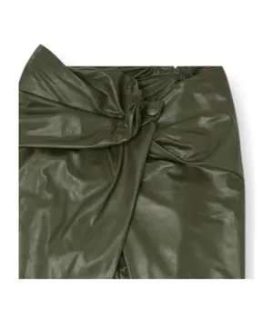 DIESEL® Draped Pencil Skirt With Split