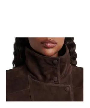 Nour Hammour Suede Blouson Jacket