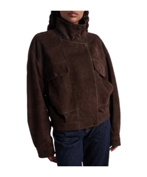 Nour Hammour Suede Blouson Jacket