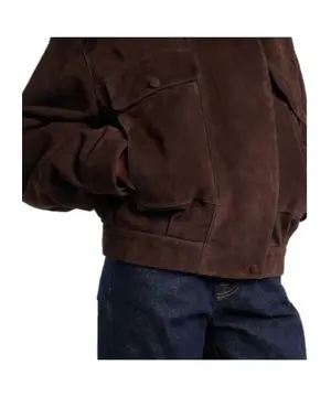 Nour Hammour Suede Blouson Jacket