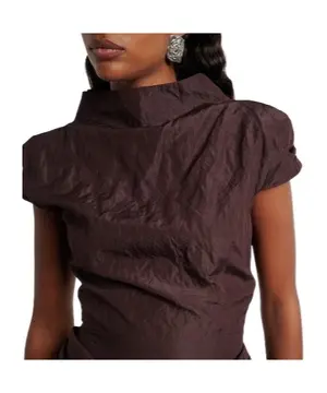 Magda Butrym Draped Cotton-blend Minidress