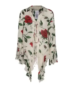 Blumarine Tie-front Shirt - Nude