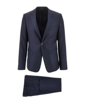 Emporio Armani Long-sleeved Blazer And Trousers Set