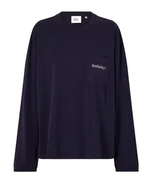 FRAME Logo-embroidered Cotton-jersey Sweatshirt - Black