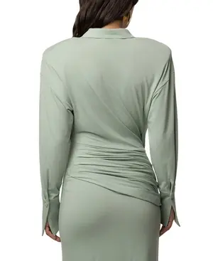 JLUXLABEL Poise Draped Maxi Dress - Mint