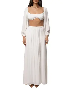 JLUXLABEL Warm Nights Skirt Set - Ivory