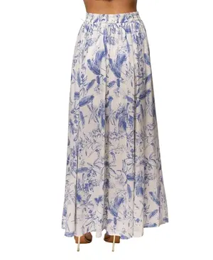 JLUXLABEL Abstract Blooming Garden Skirt Set