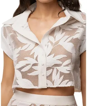 JLUXLABEL Bali Nights Embroidered Cropped Top