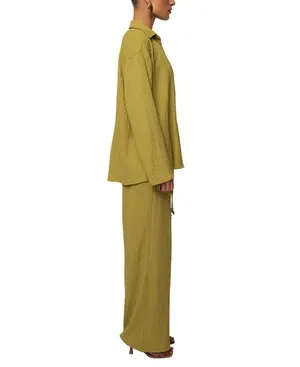 JLUXLABEL Unwind Tie-front Blouse