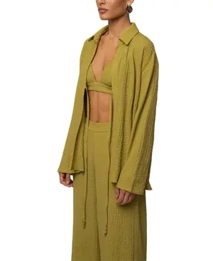 JLUXLABEL Unwind Tie-front Blouse