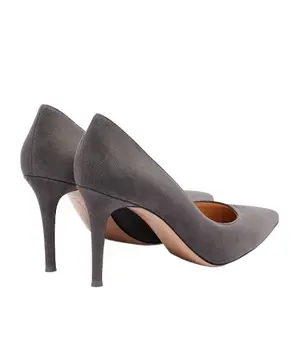 GIANVITO ROSSI Solid Suede Pumps