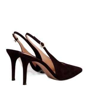 GIANVITO ROSSI Suede Slingback Pumps