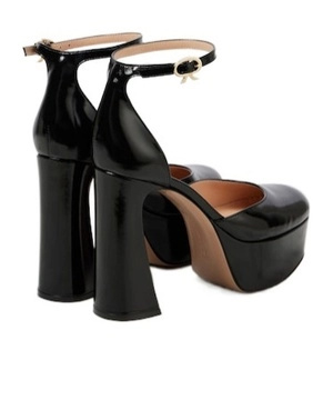 GIANVITO ROSSI Patent Leather Platform Pumps