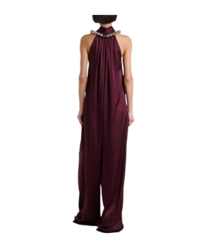 Stella McCartney Embellished Halterneck Satin Jumpsuit