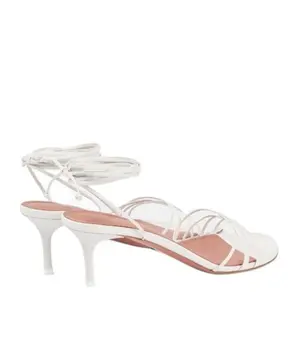 Amina Muaddi Leather Sandals