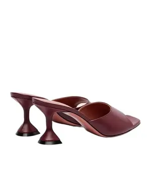 Amina Muaddi Leather Mules