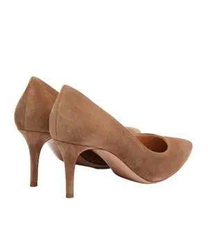 GIANVITO ROSSI Solid Suede Pumps