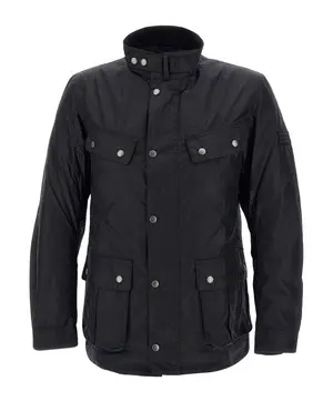 Barbour Duke Waxed Jacket - Black