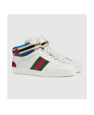 Gucci Stripe Ace High-top Sneakers