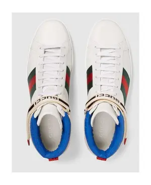 Gucci Stripe Ace High-top Sneakers