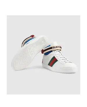 Gucci Stripe Ace High-top Sneakers
