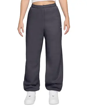 Nike Studio Fleece Medium Weight High Rise Oversized Cuffed Pants Gridiron/sail