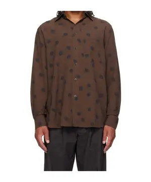Paul Smith Shadow Polka Viscose-wool Shirt