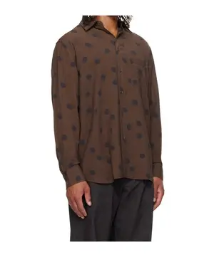 Paul Smith Shadow Polka Viscose-wool Shirt
