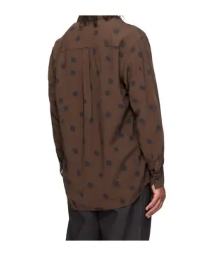 Paul Smith Shadow Polka Viscose-wool Shirt