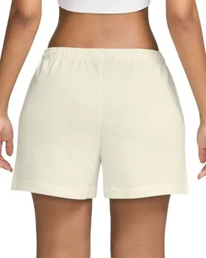 Nike Studio Fleece Mid Rise 4 Shorts - Sail/black